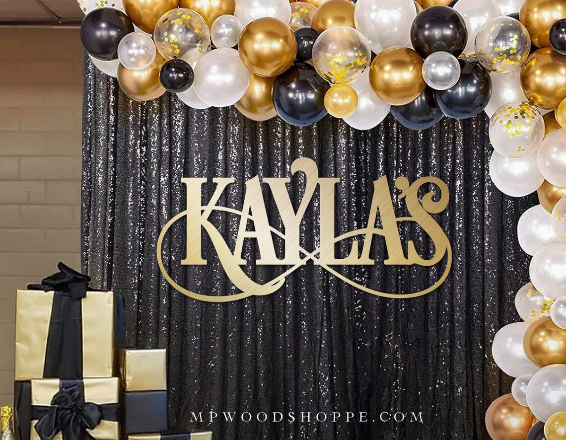 Custom Name for Backdrop Decorative Wood Name for Sweet - Etsy