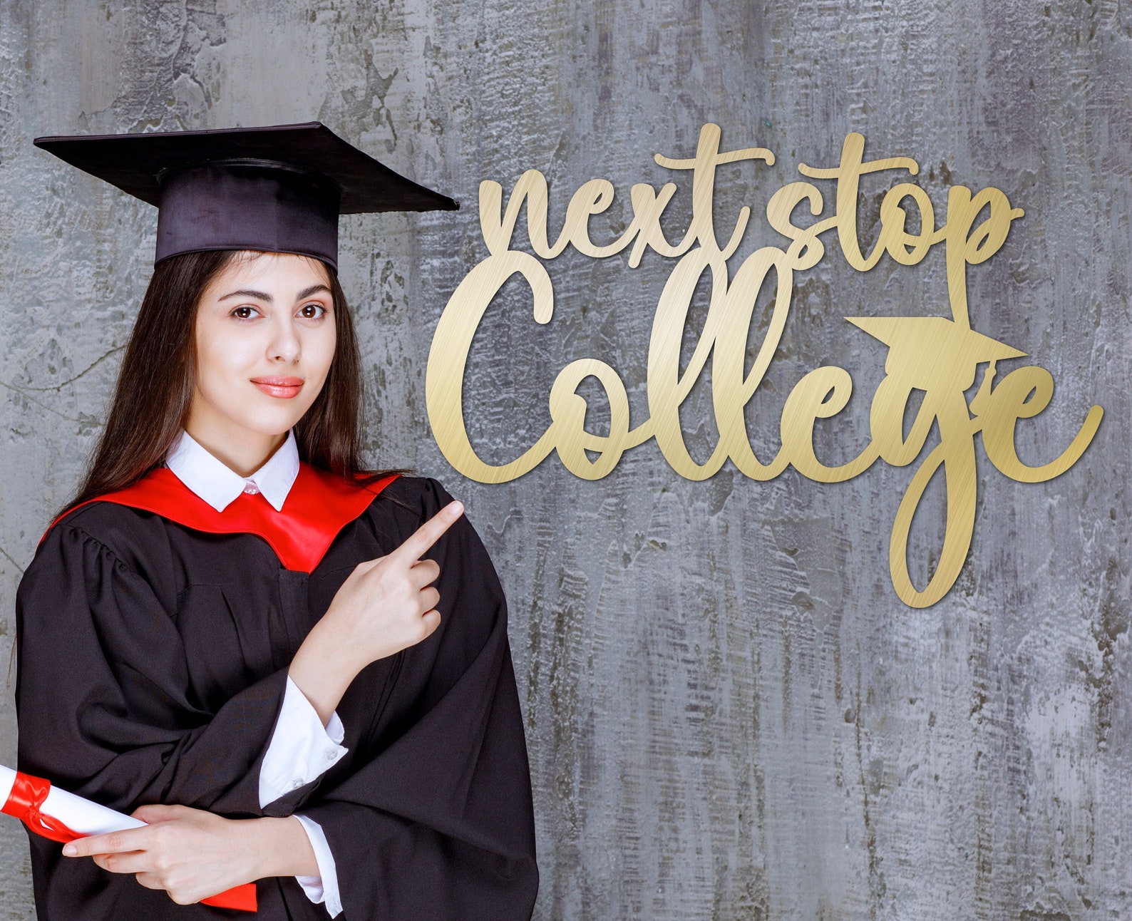 Graduation Prop for Seniors College Photoshoot Prop Next - Etsy