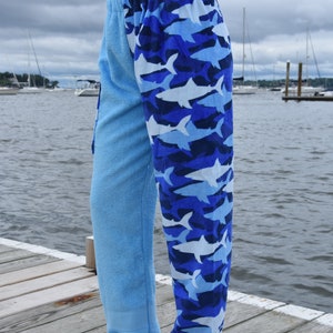 Towel Pants - Shark Pattern - IN-STOCK Fast Shipping - Beach, Swimming ...