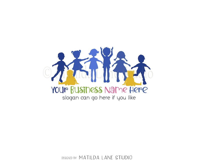 Childcare Logo, Children Logo, Hand Drawn Design, Kids Logo, Version 3 ...