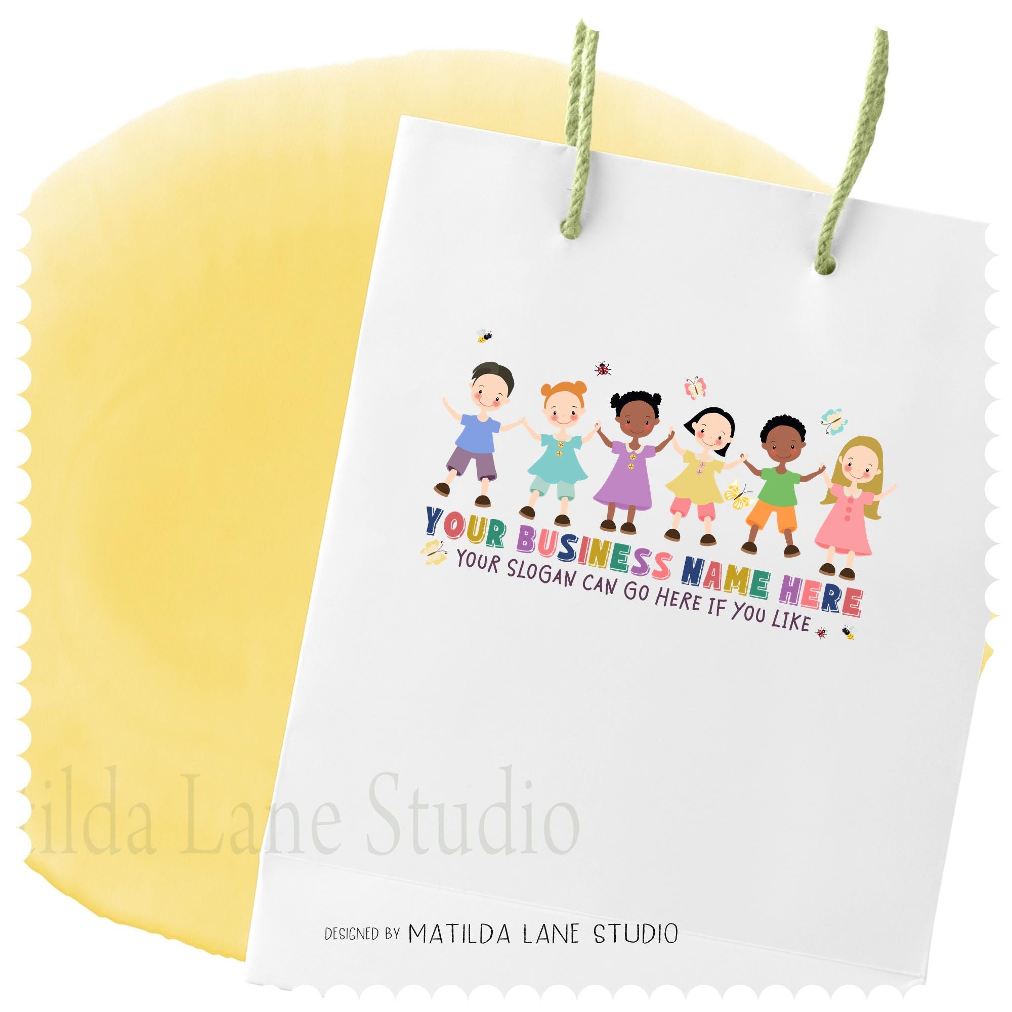 Childcare Logo, Children Logo, Aftercare, Hand Drawn Design, Kids Logo ...