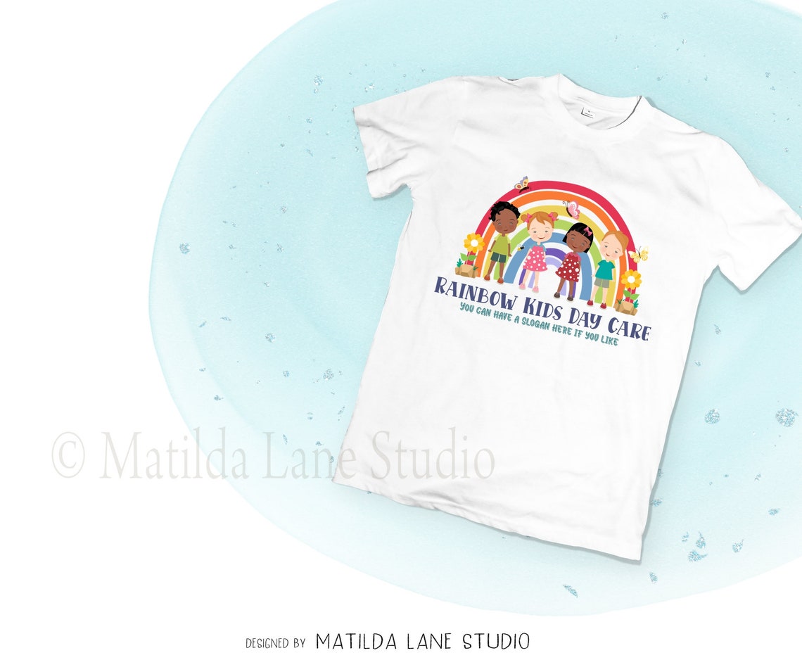 Rainbow Kids Logo, Daycare, Daycare Logo, Kids Logo, Preschool ...