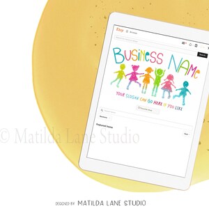 Watercolor Children Logo: Hand-drawn Kids Design (digital File) - Etsy