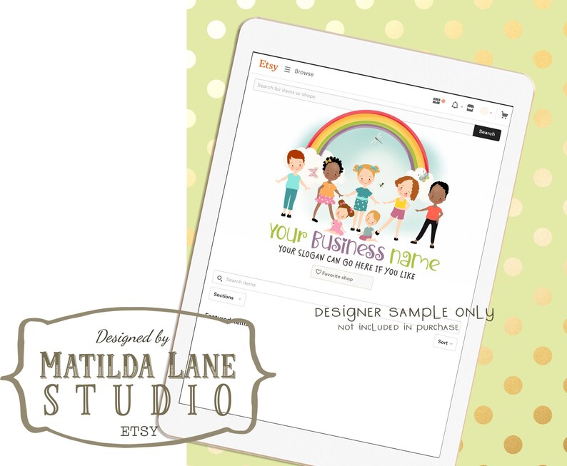 Child Care Logo Boutique Logo Aftercare Hand Drawn Kids - Etsy