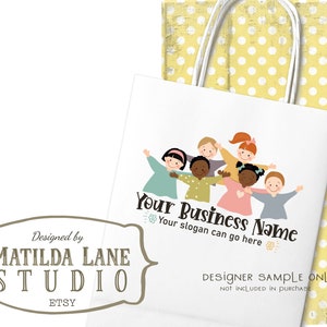 Multicultural Kids Logo: Hand-drawn Childcare Design (PNG, JPG) - Etsy