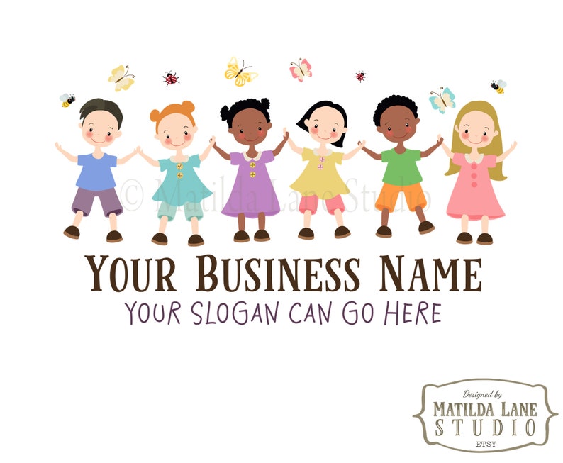 Childcare Logo, Children Logo, Aftercare, Hand Drawn Design, Kids Logo ...