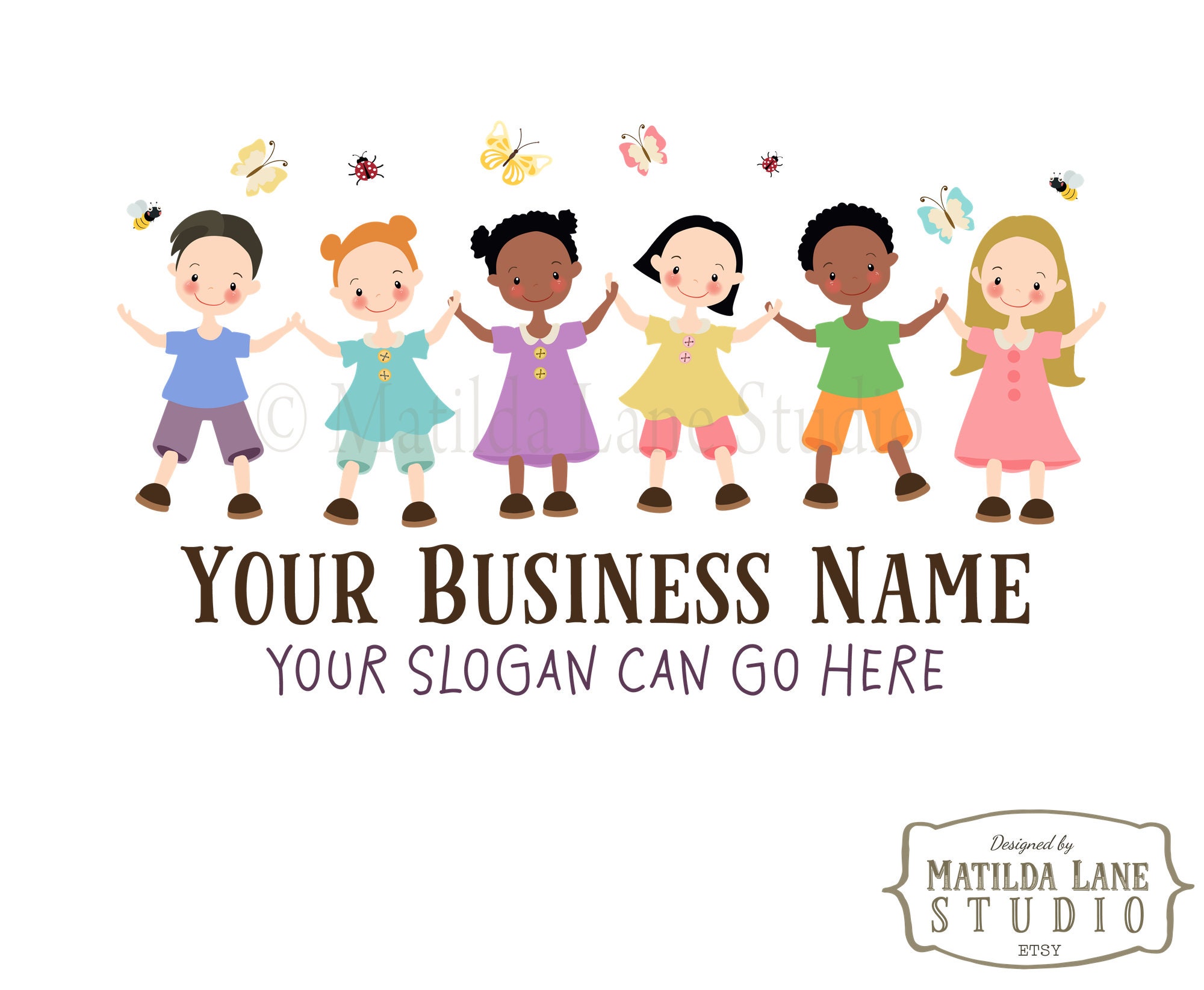 Childcare Logo, Children Logo, Aftercare, Hand Drawn Design, Kids Logo ...