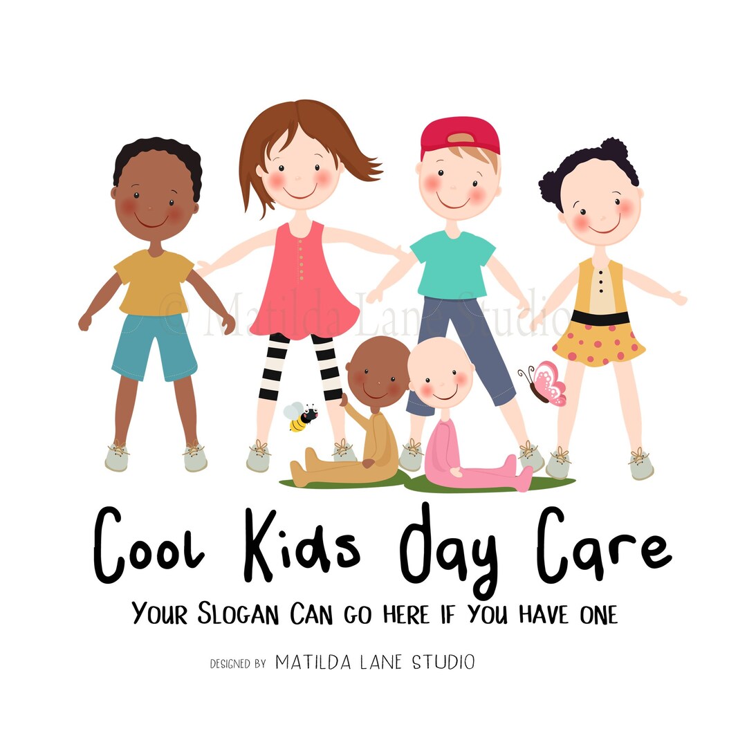 Day Care Logo, Children Logo, Aftercare, Hand Drawn Design, Kids Logo ...