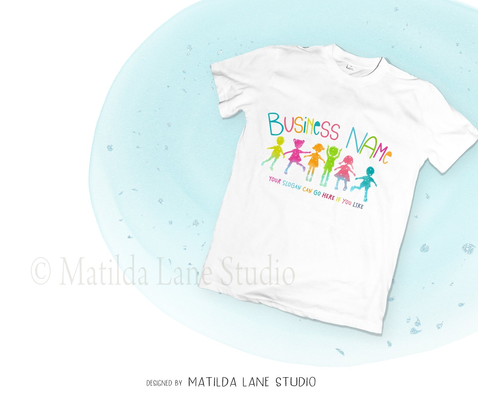 Watercolor Children Logo: Hand-drawn Kids Design (digital File) - Etsy