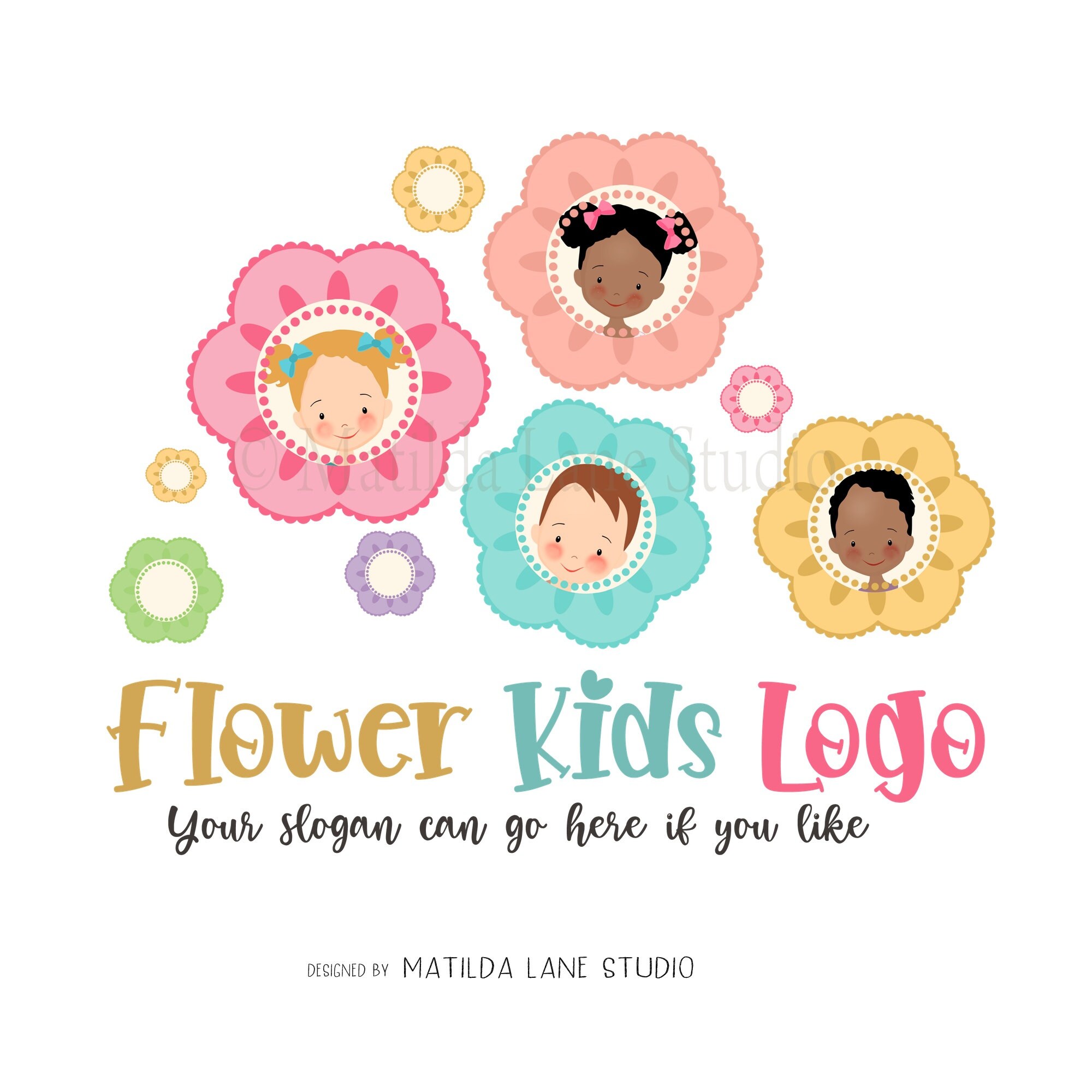 Child Care Logo, Boutique Logo, Aftercare, Hand Drawn , Kids Logo ...