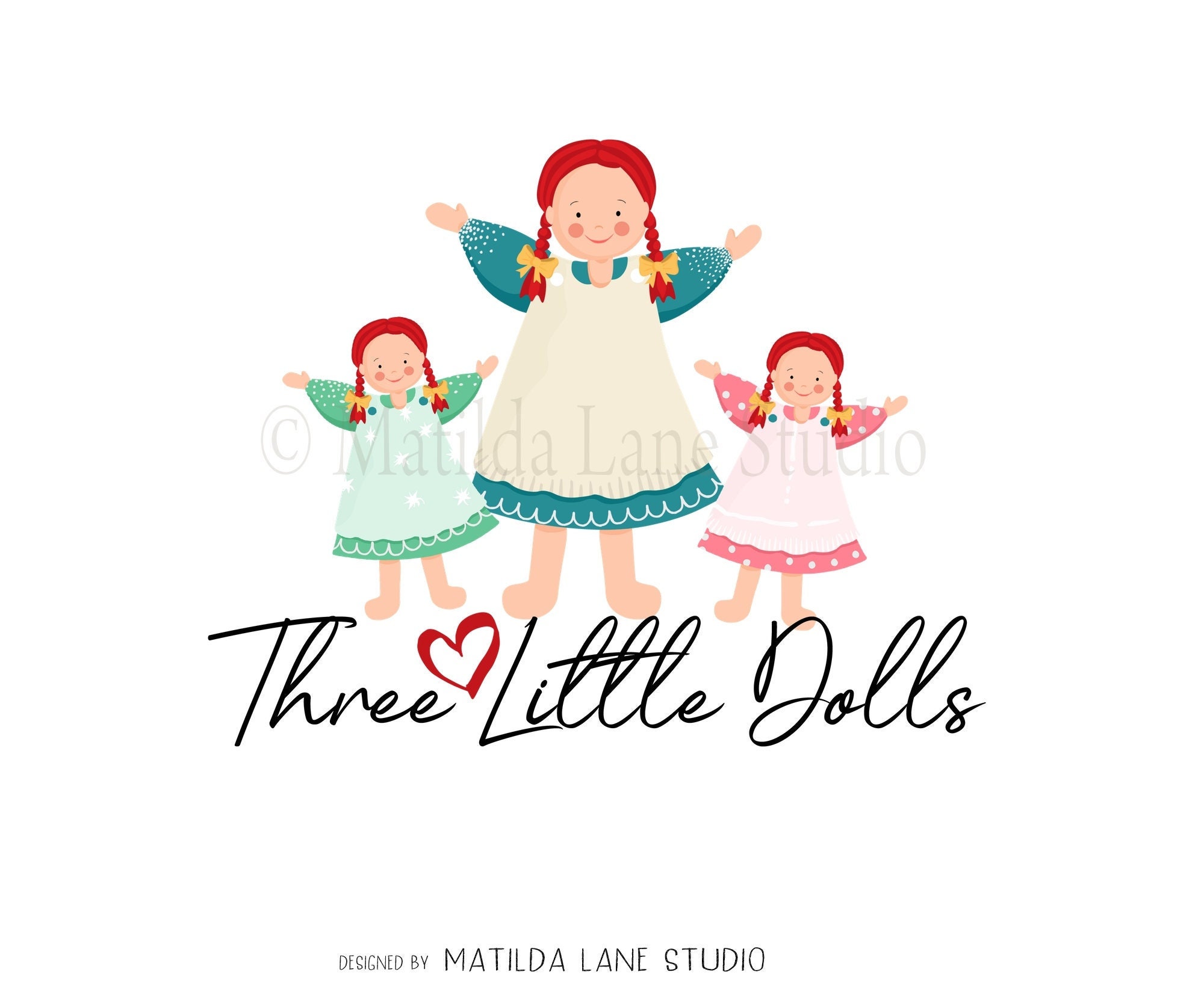 Doll Logo, Woman Logo, Craft Lady Logo, Girl Logo, Hand Drawn Design ...