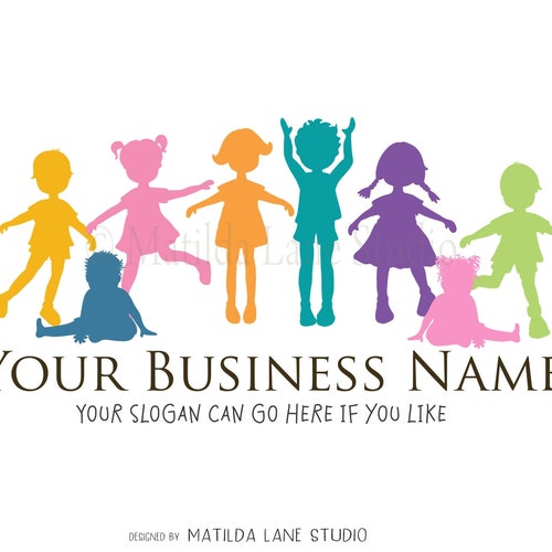 Childcare Logo Children Logo Aftercare Hand Drawn Design - Etsy