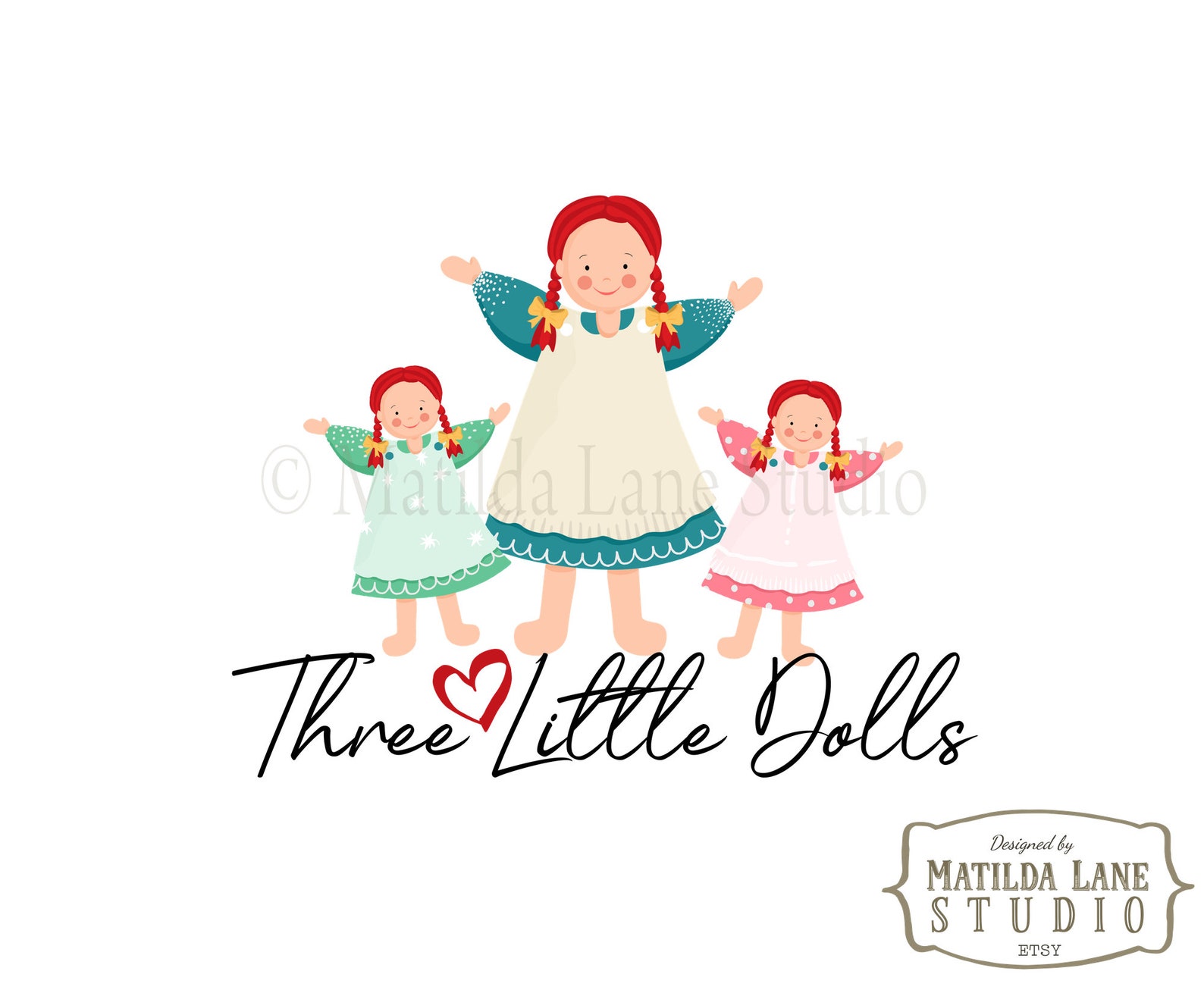 Doll Logo Woman Logo Craft Lady Logo Girl Logo Hand Drawn - Etsy