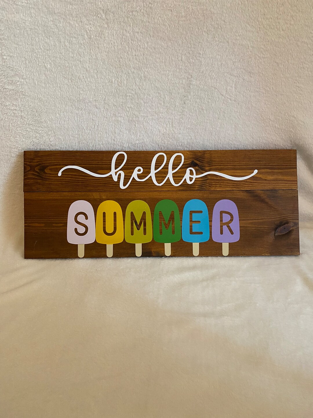 Hello Summer Wood Sign - Etsy