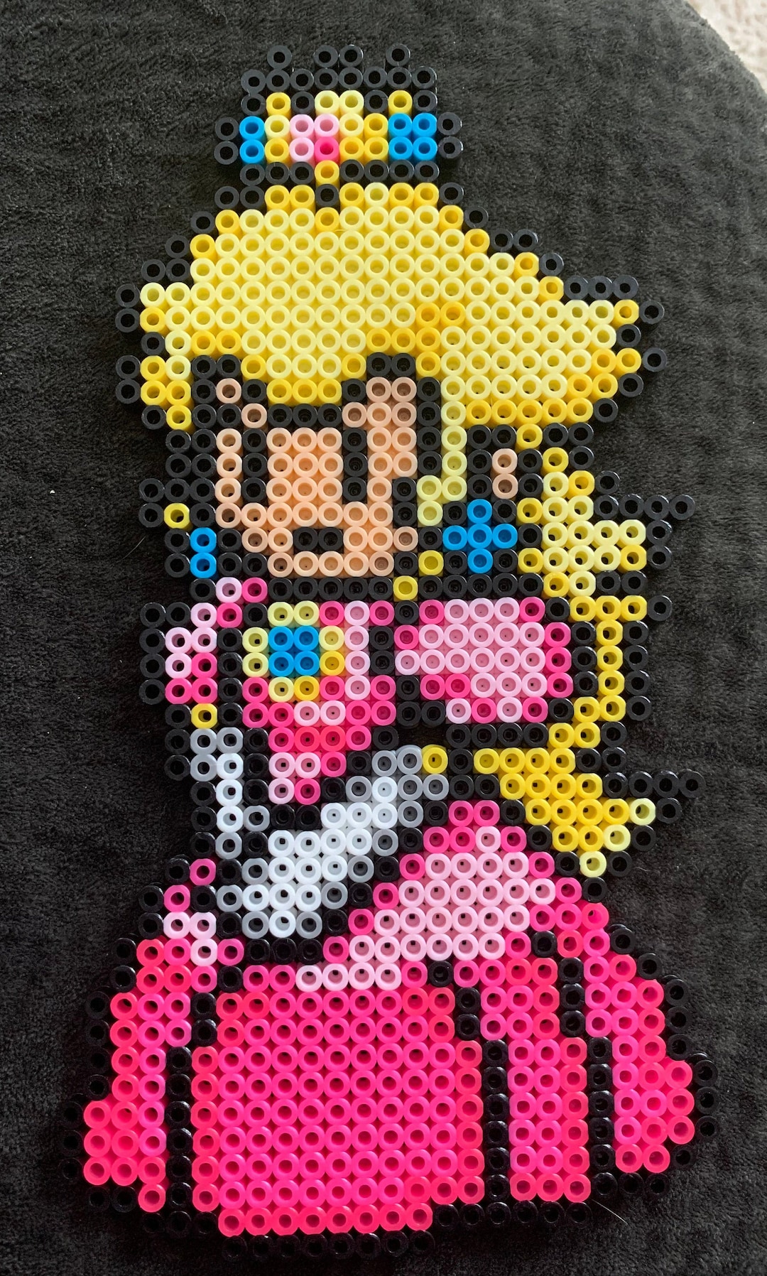 Princess Peach Perler Bead Art - Etsy