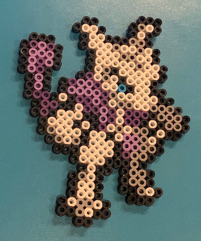 Mewtwo Perler Bead Figurine - Etsy