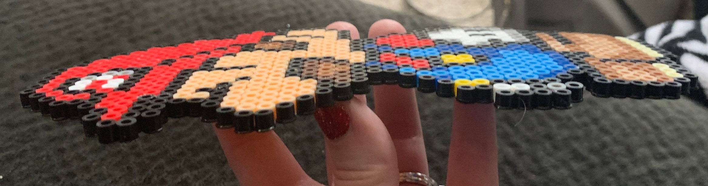 Mario Perler Bead Figurine - Etsy