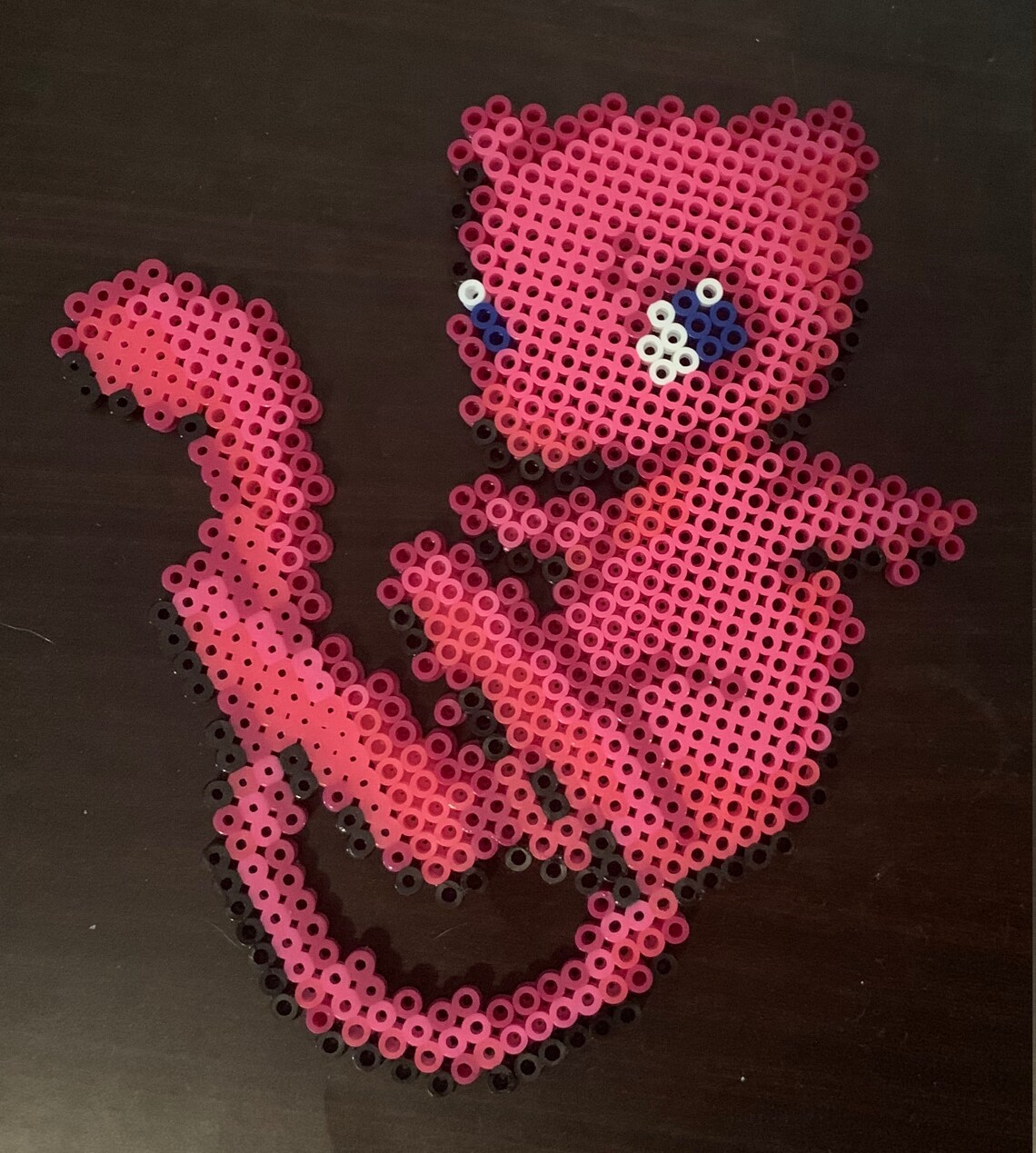 Mew Perler Bead Figurine - Etsy Hong Kong