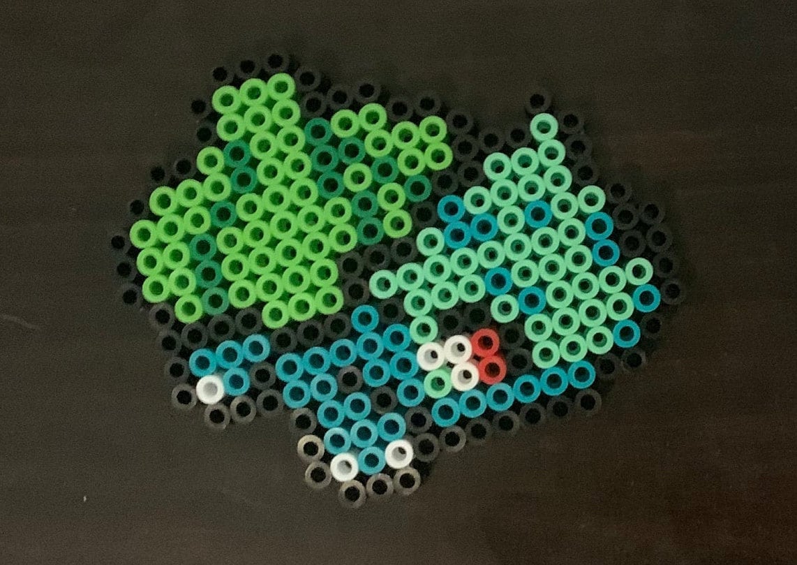 Bulbasaur Perler Bead Art - Etsy