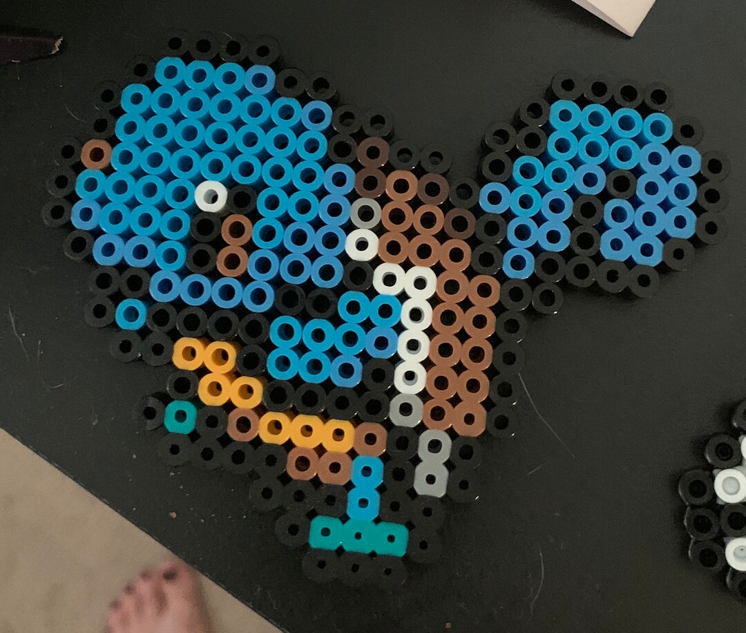 Squirtle - Perler Bead Art - Etsy