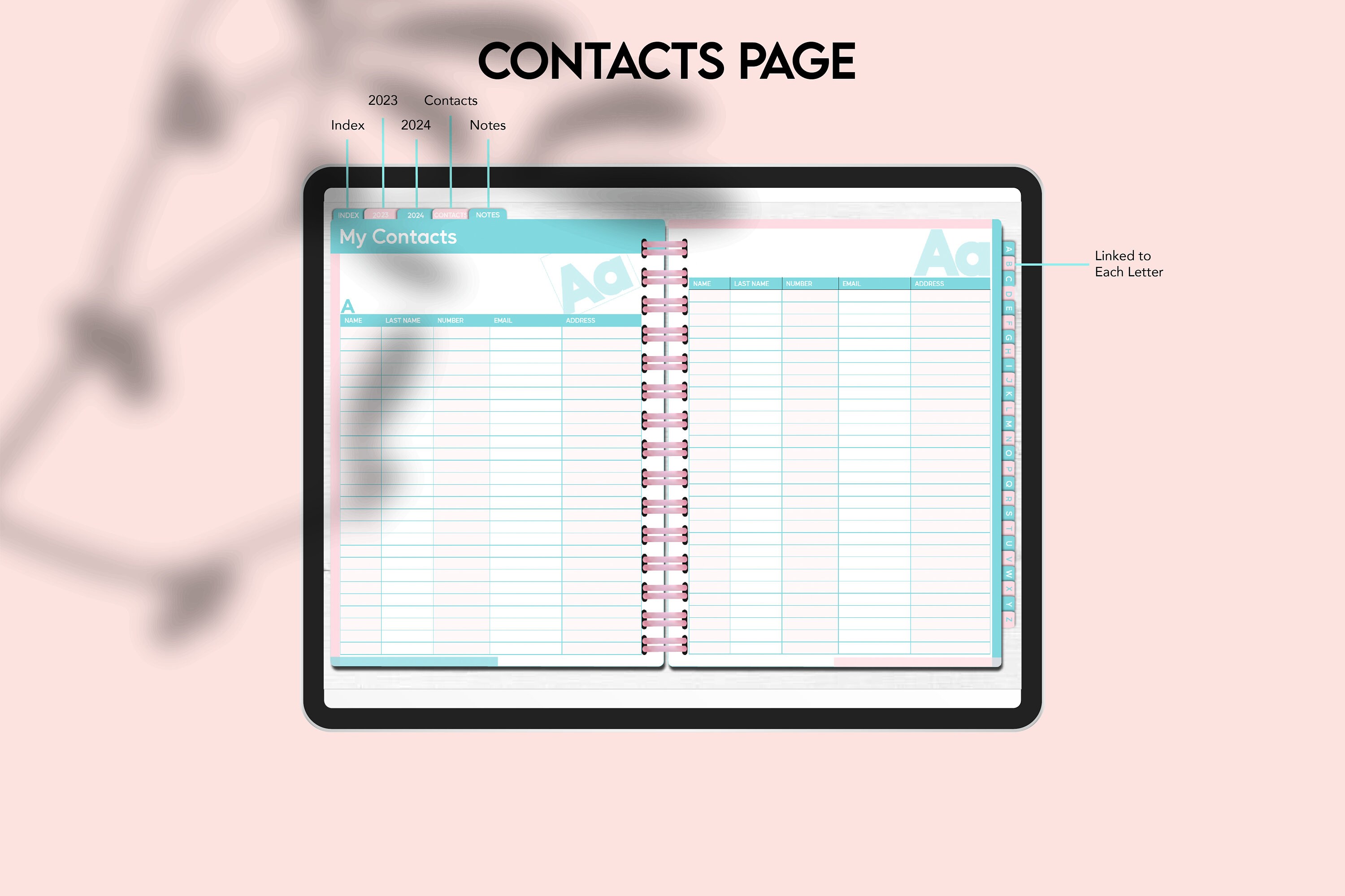 Digital Planner 2023-2024, Digital Planner, Goodnotes Planner, iPad ...