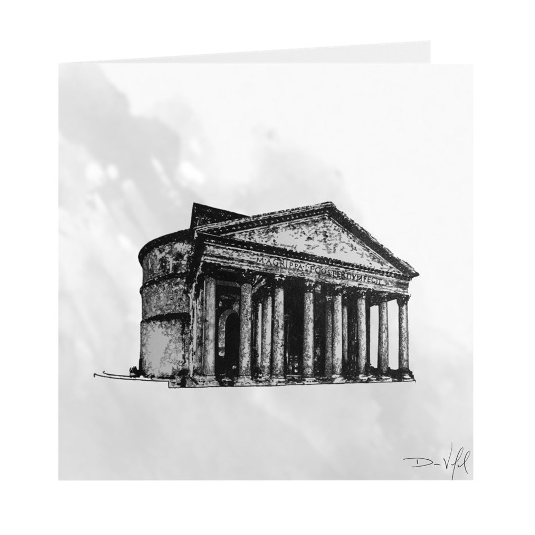 Pantheon, Rome. Folded Cards, 5x5. 5 Pack. - Etsy