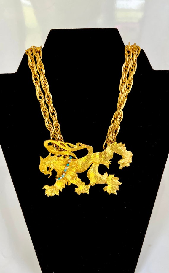 scottish rampant lion gold - Gem