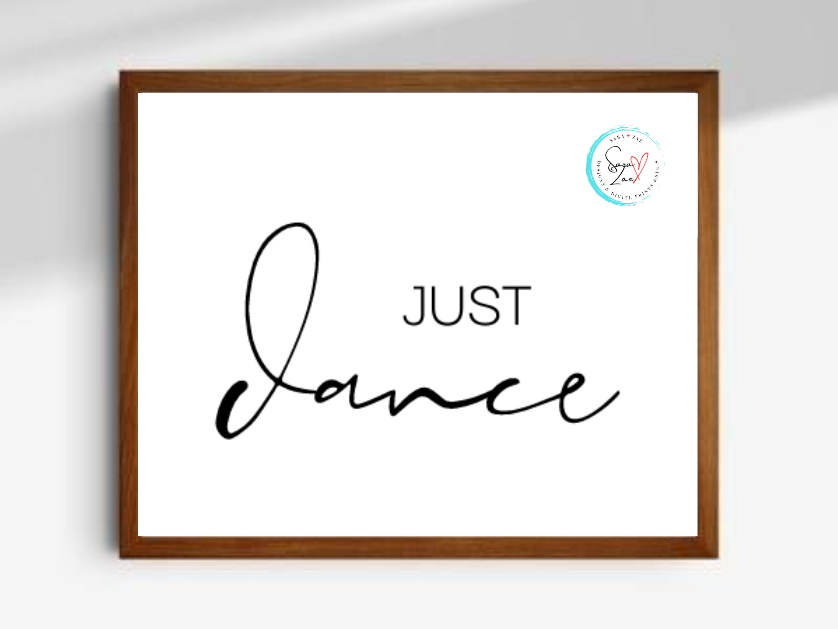 Just Dance Quote Printable Wall Art Digital Download 6x4, 7x5, 10x8 ...