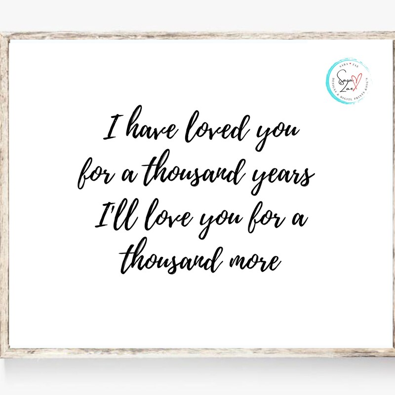 A Thousand Years - Etsy