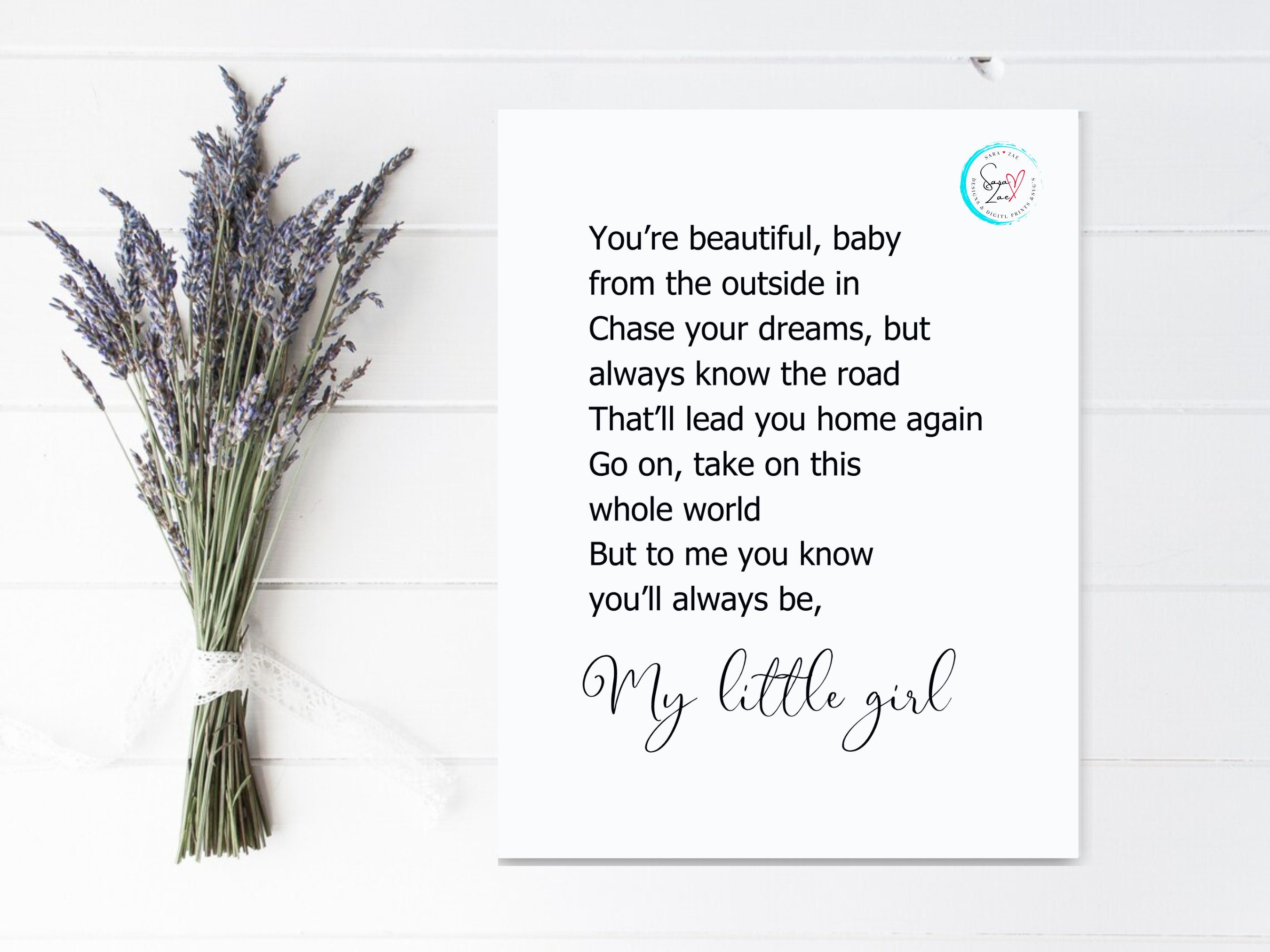 My Little Girl Tim Mcgraw Lyrics Digital Download Country Song Love ...