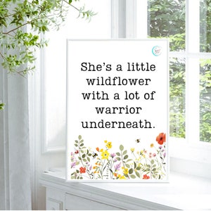 She is A Little Wildflower With A Lot of Warrior Underneath | Digital ...