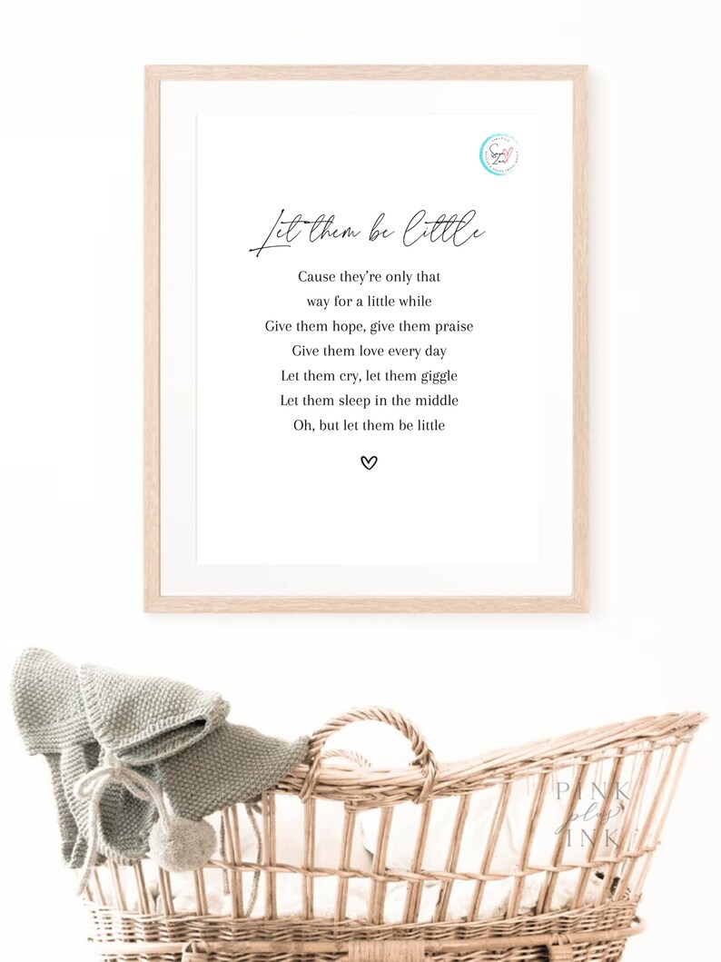 Let Them Be Little | Digital Download | 5x7, 8x10, 11x14, 16x20 Sizes ...