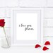 I Love You-printable Art, Downloadable Art - Etsy