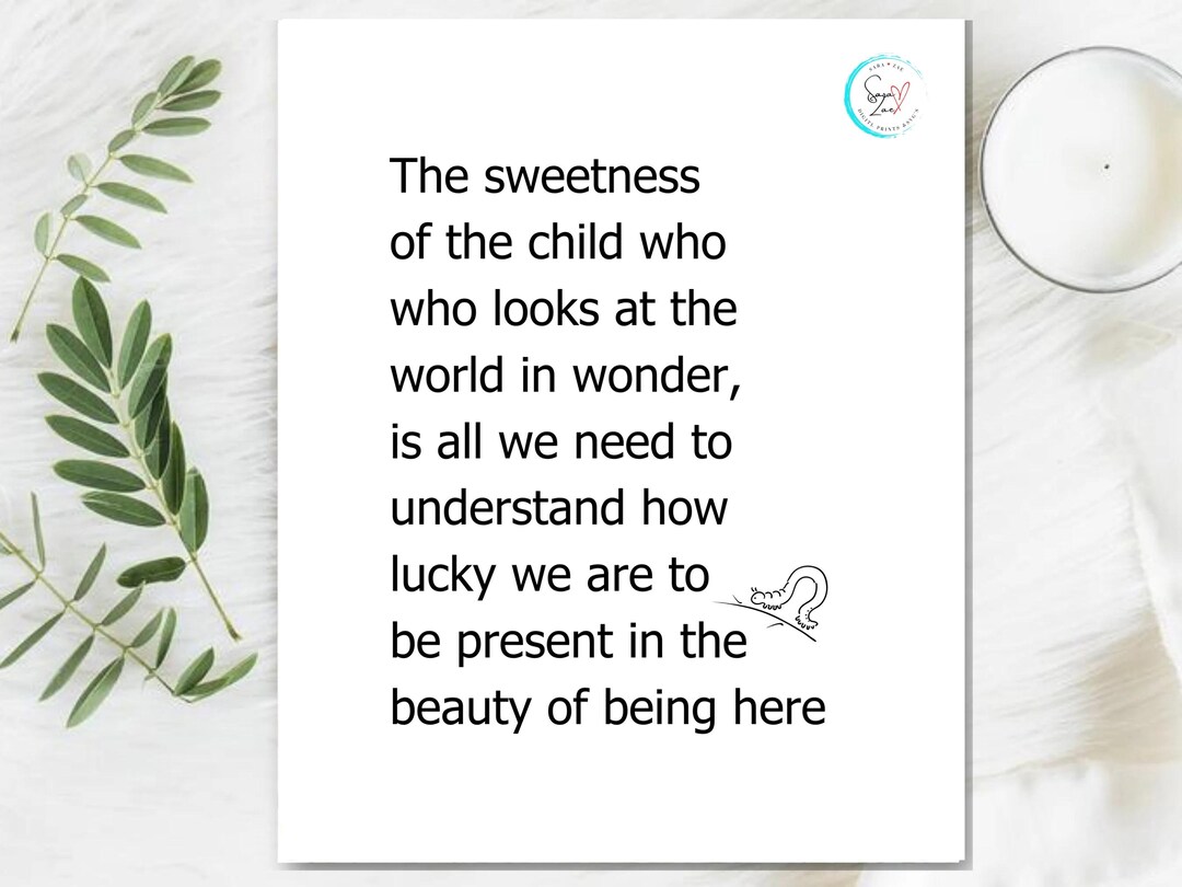 The Sweetness of A Child Who Looks at the World With Wonder | Digital ...