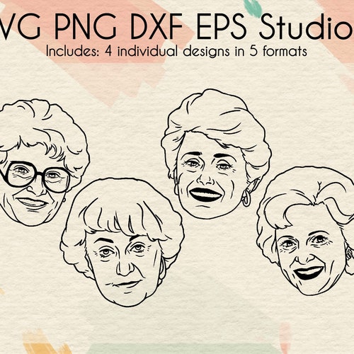 Golden Girls Hair SVG Cut Files Golden Girls Design - Etsy