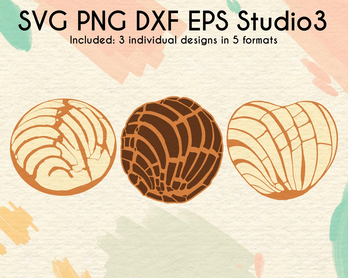 Heart Shaped Pan Dulce Concha SVG Files Chocolate Design - Etsy