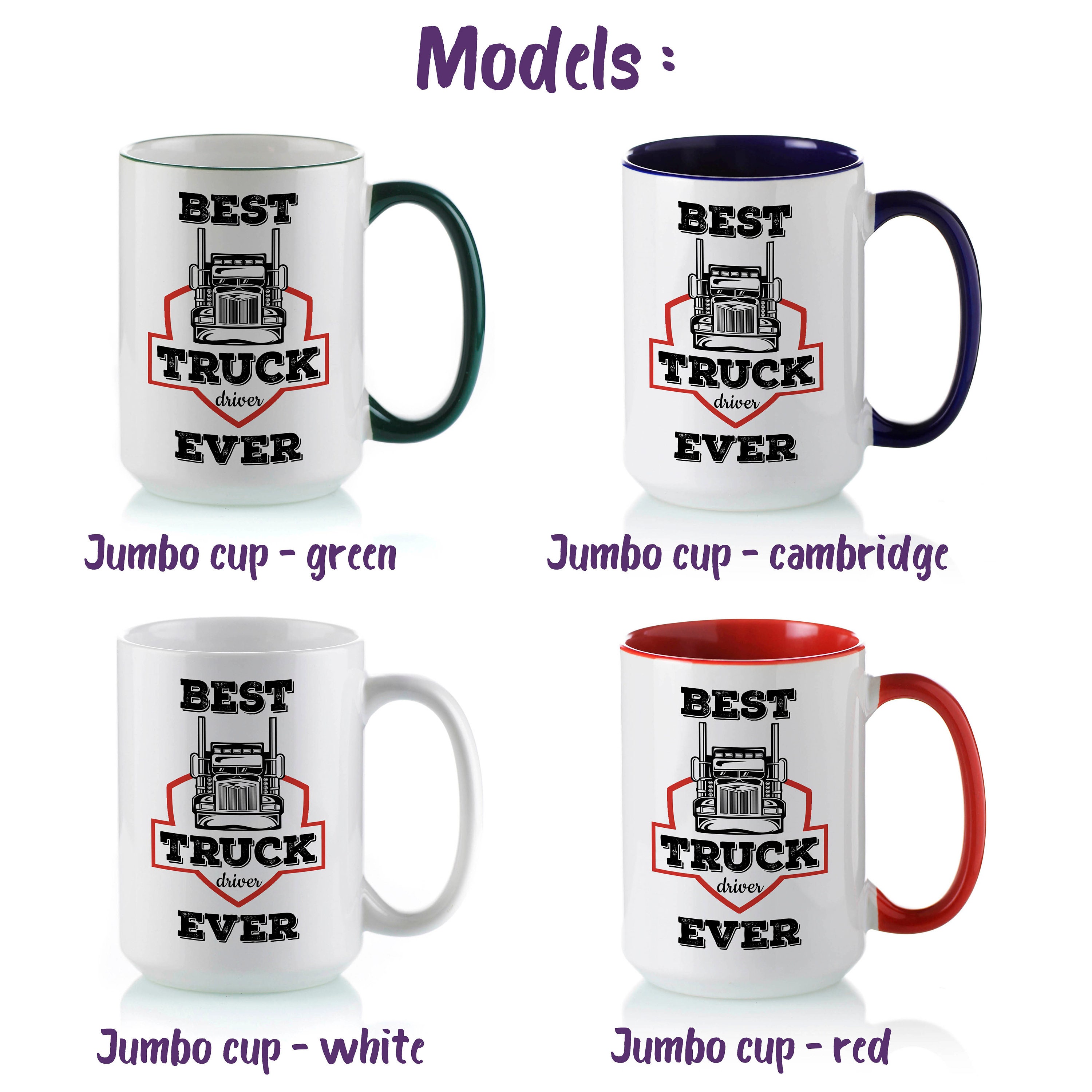Best Truck Driver Ever Mug Truck Driver Gift Driver Gifts Truck Driver ...