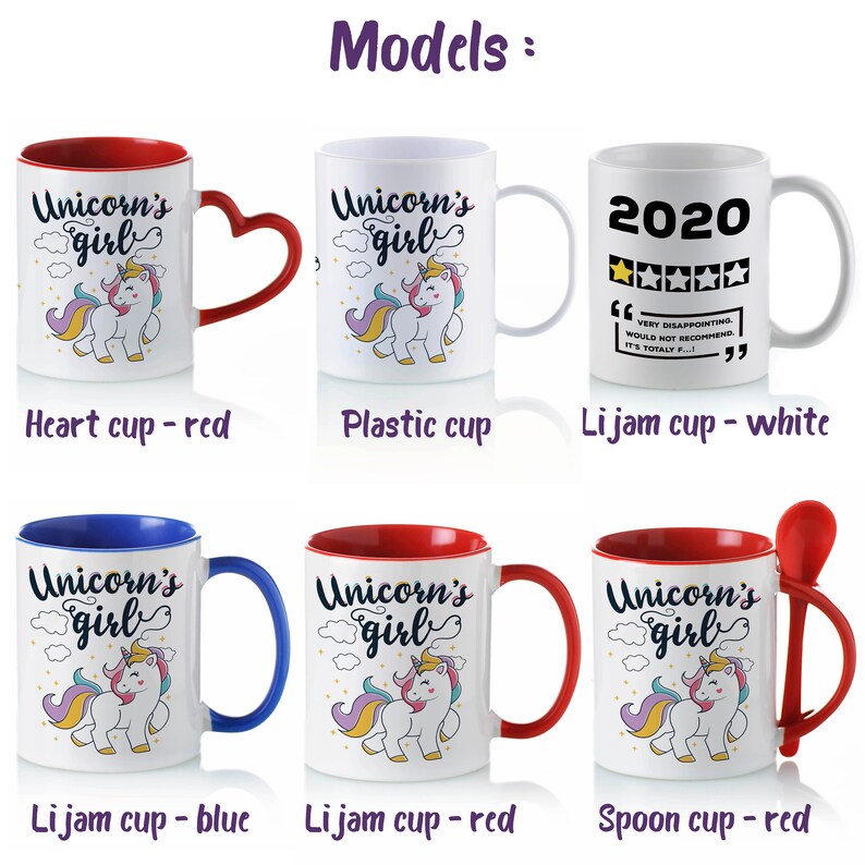Unicorns Girl Mug Personalized Mug Unicorn Gift Rainbow Unicorn Mug ...