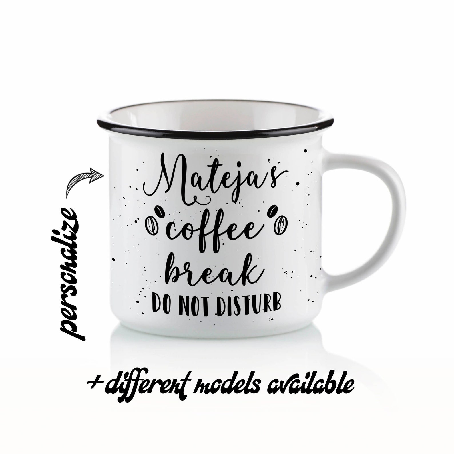 Coffee Break Do Not Disturb Mug Personalized Mug Custom - Etsy