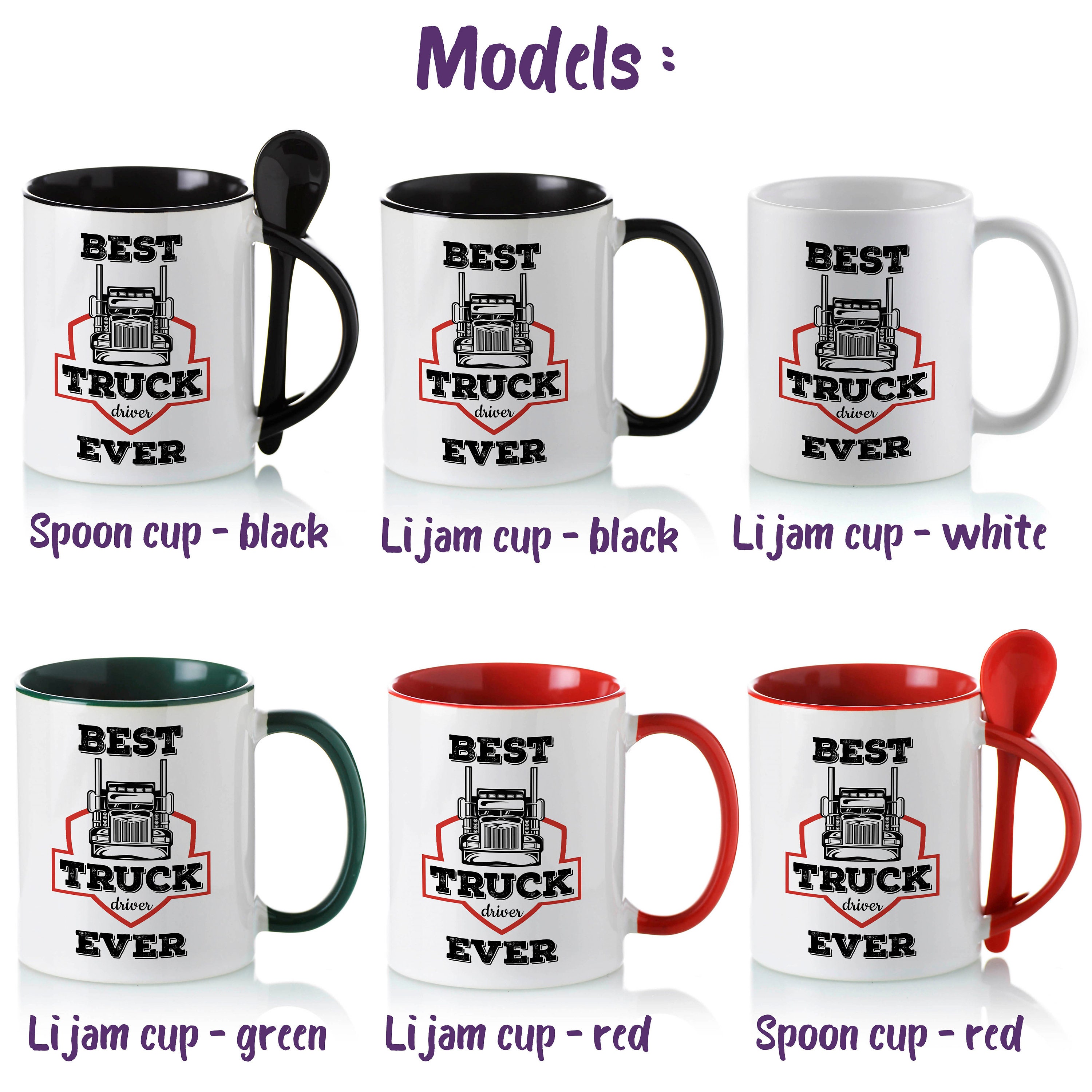 Best Truck Driver Ever Mug Truck Driver Gift Driver Gifts | Etsy