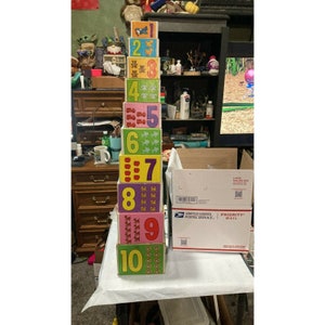 Vintage WALT DISNEY Cardboard Stacking Nesting Box Set of 10 ...