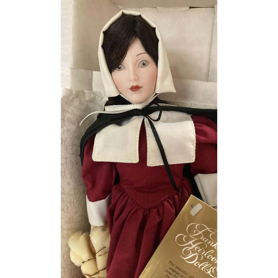 Franklin Mint Porcelain Doll Maids of 13 Colonies priscilla of ...