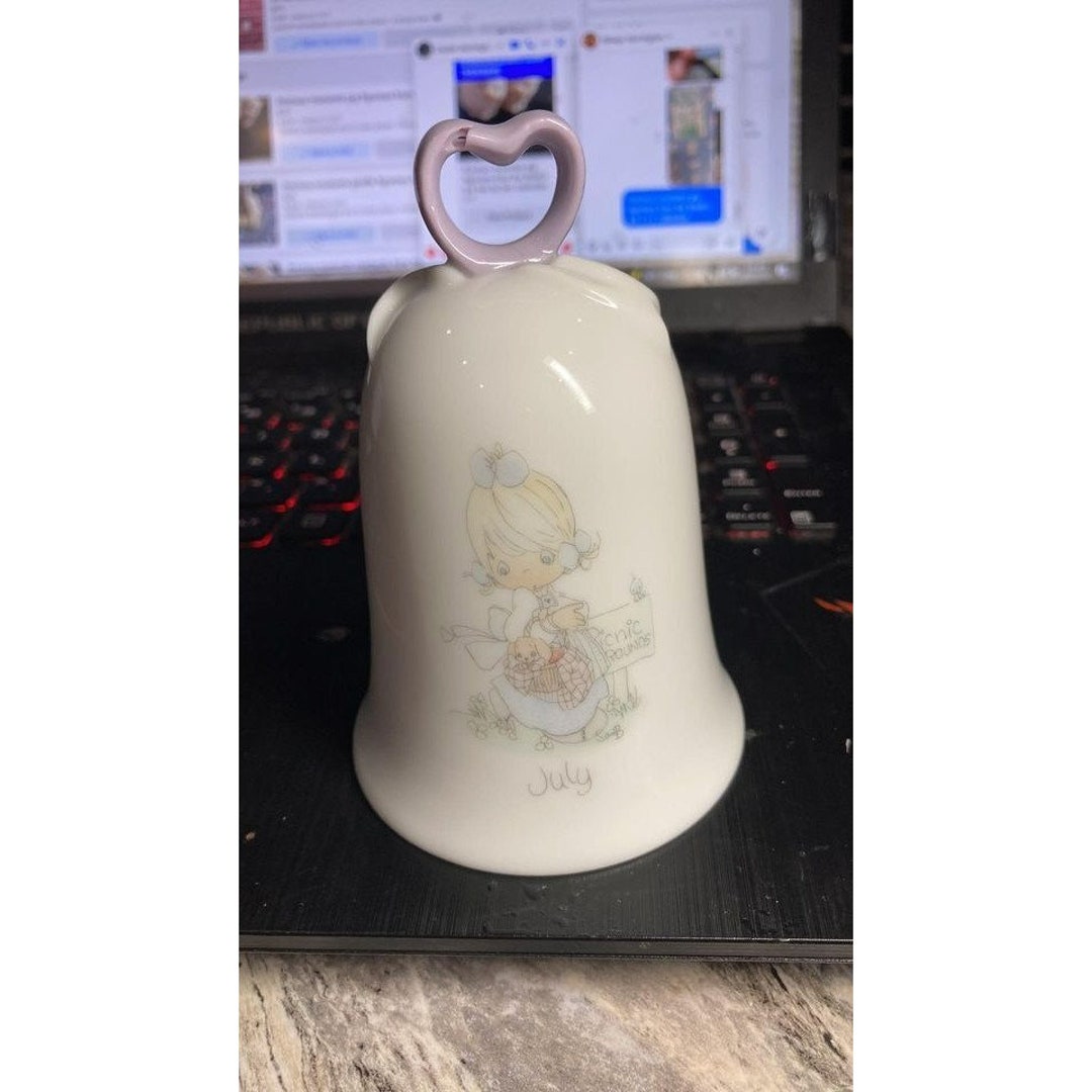 Precious Moments Purple Heart Birthday Bell July - Etsy