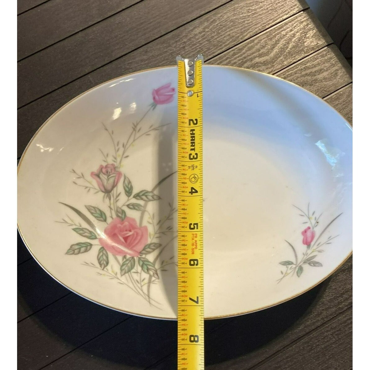 Vintage Golden Rose Fine China of Japan 10 1/4" Oval Serving Dish ...