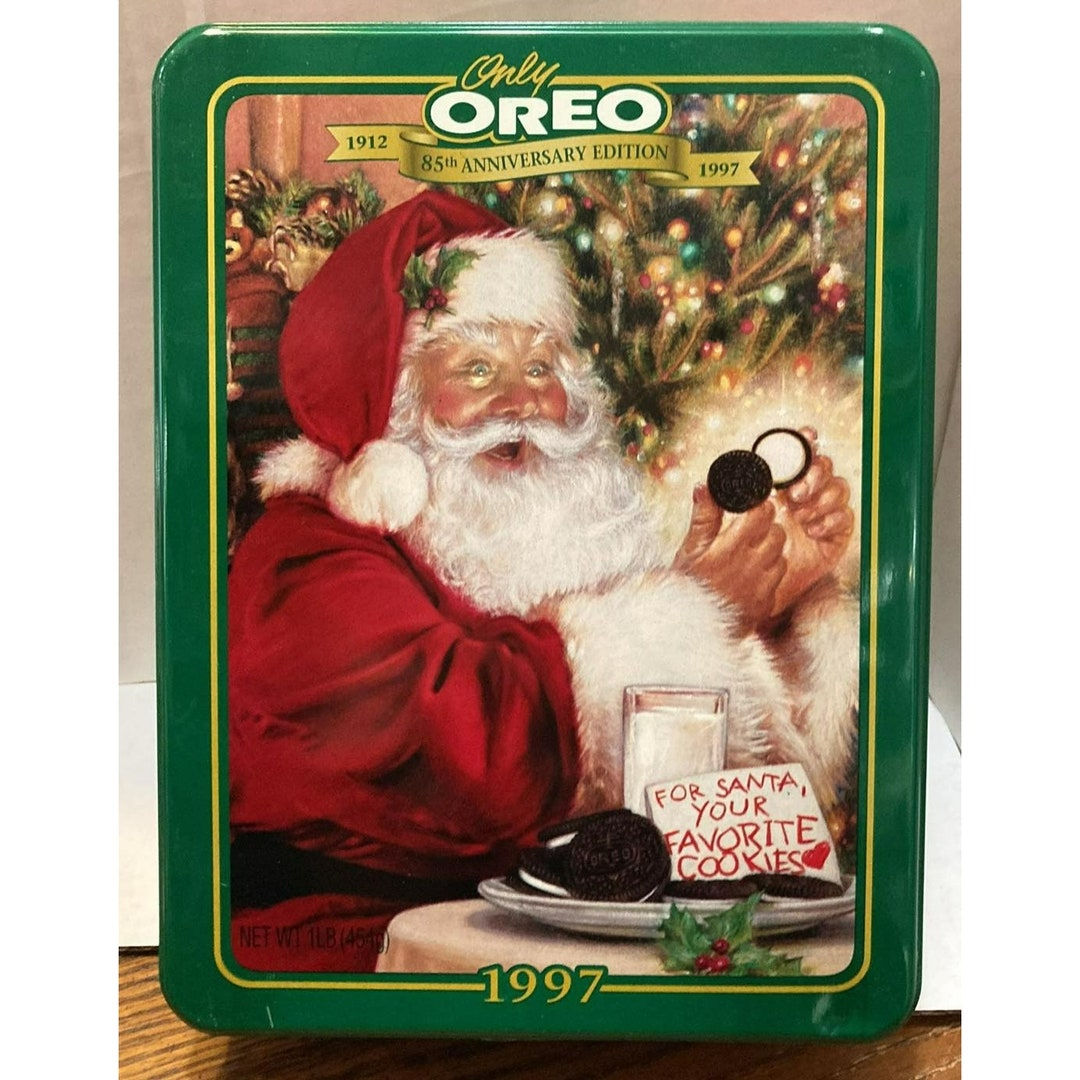 Vintage Christmas Oreo Cookie Tins Holiday Stacking Tins ~ 1997 85th ...
