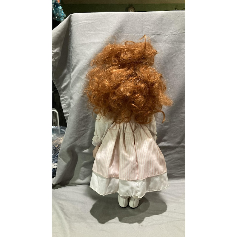 16'' Red Haired Porcelain Doll - Etsy