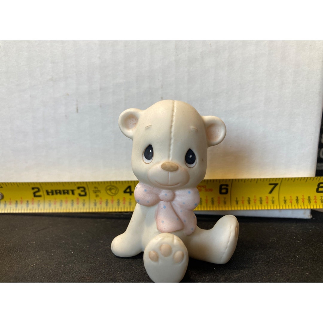 1982 Precious Moments Small Teddy Bear Figurine - Etsy