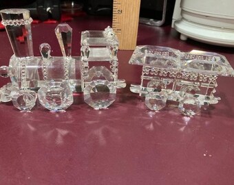 Swarovski Crystal Train Set W/ Boxes and COA - Etsy