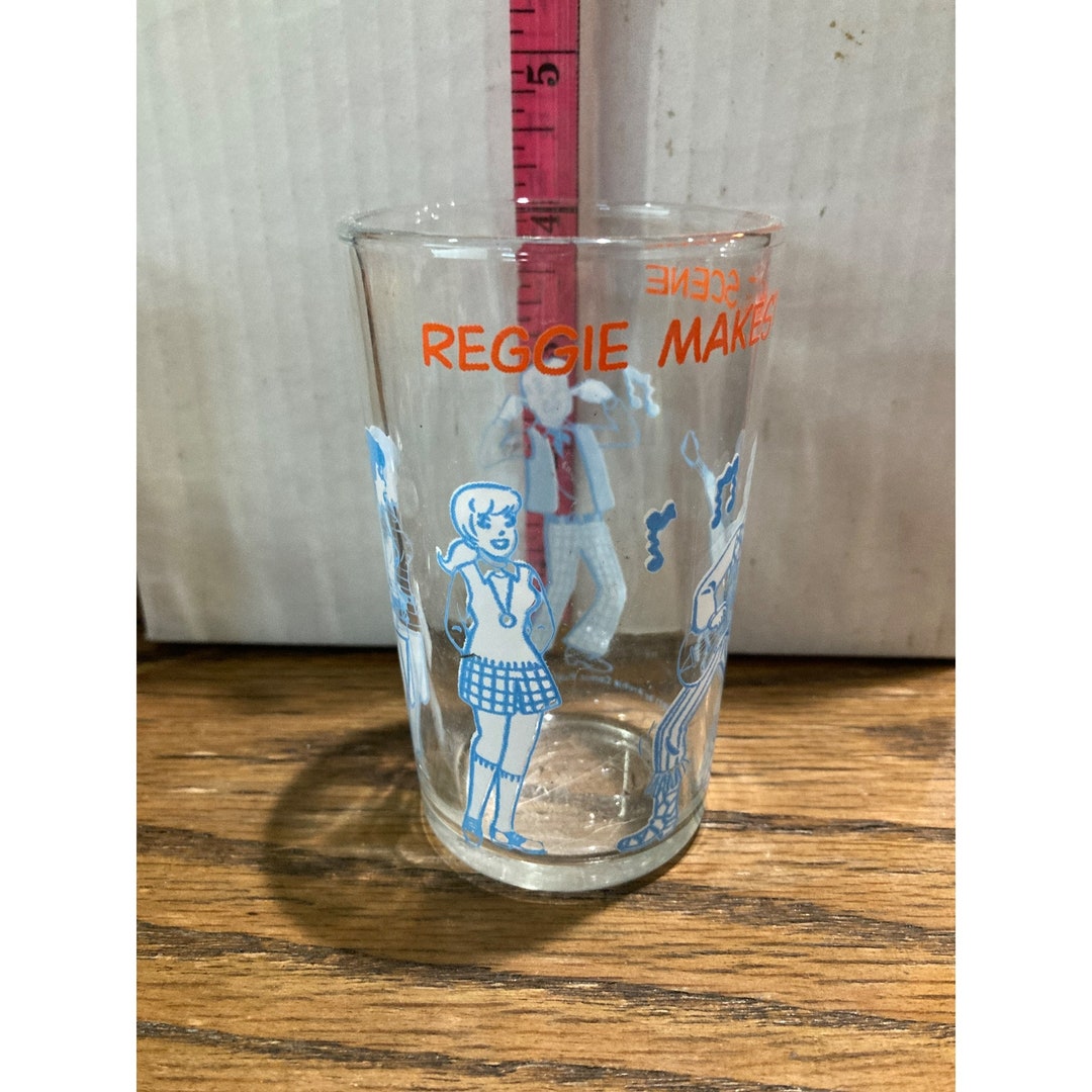 Vintage Archie Comics Collectible Glass "reggie Makes the Scene" 1971 ...