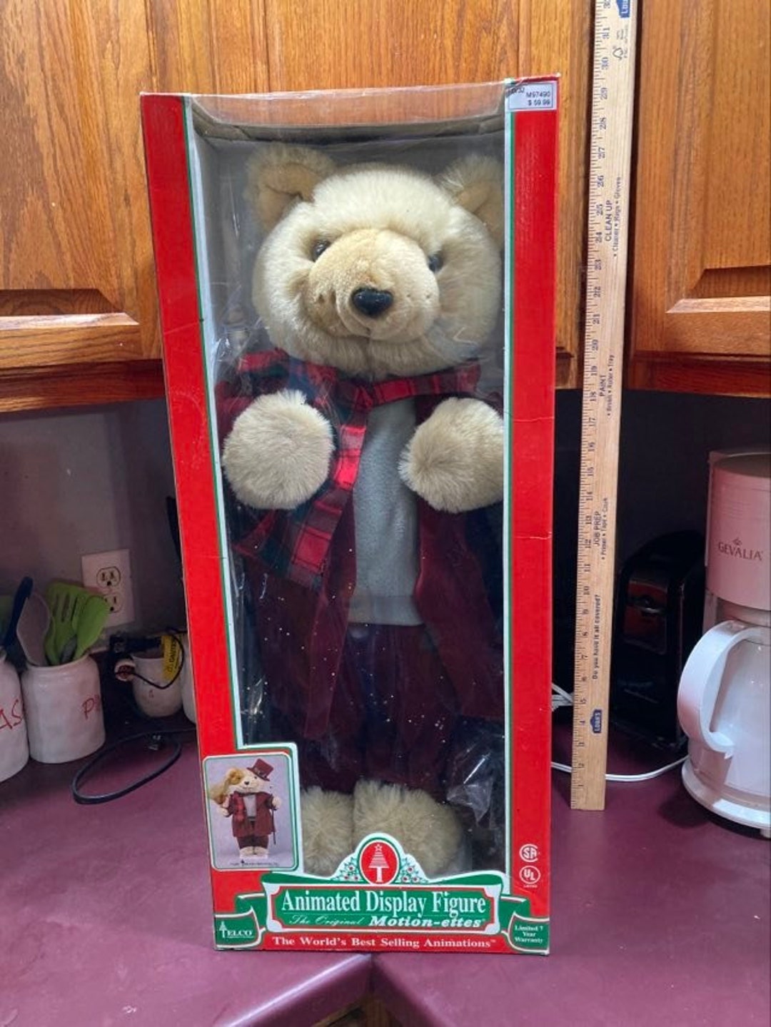 Telco Animated Display Figure Motion-ettes Christmas Bear With - Etsy